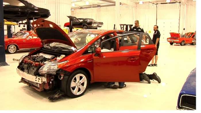 Toyota Dream Build NASCAR design Prius takes shape